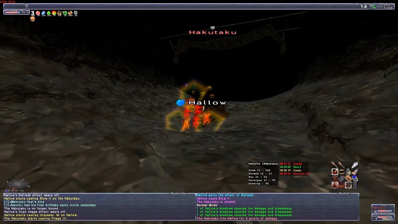 75 RDM/NIN - Hakutaku Solo (FFXI Eden) - YouTube