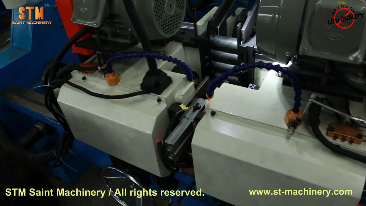 High-precision double-head chamfering machine for tubes and rods - YouTube