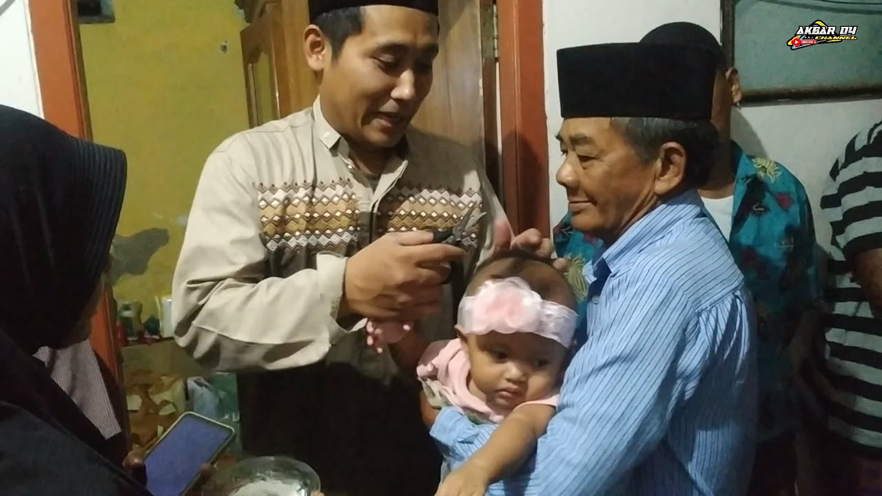 Tradisi potong rambut bayi umur 7 bulan'an & Aqiqah - YouTube