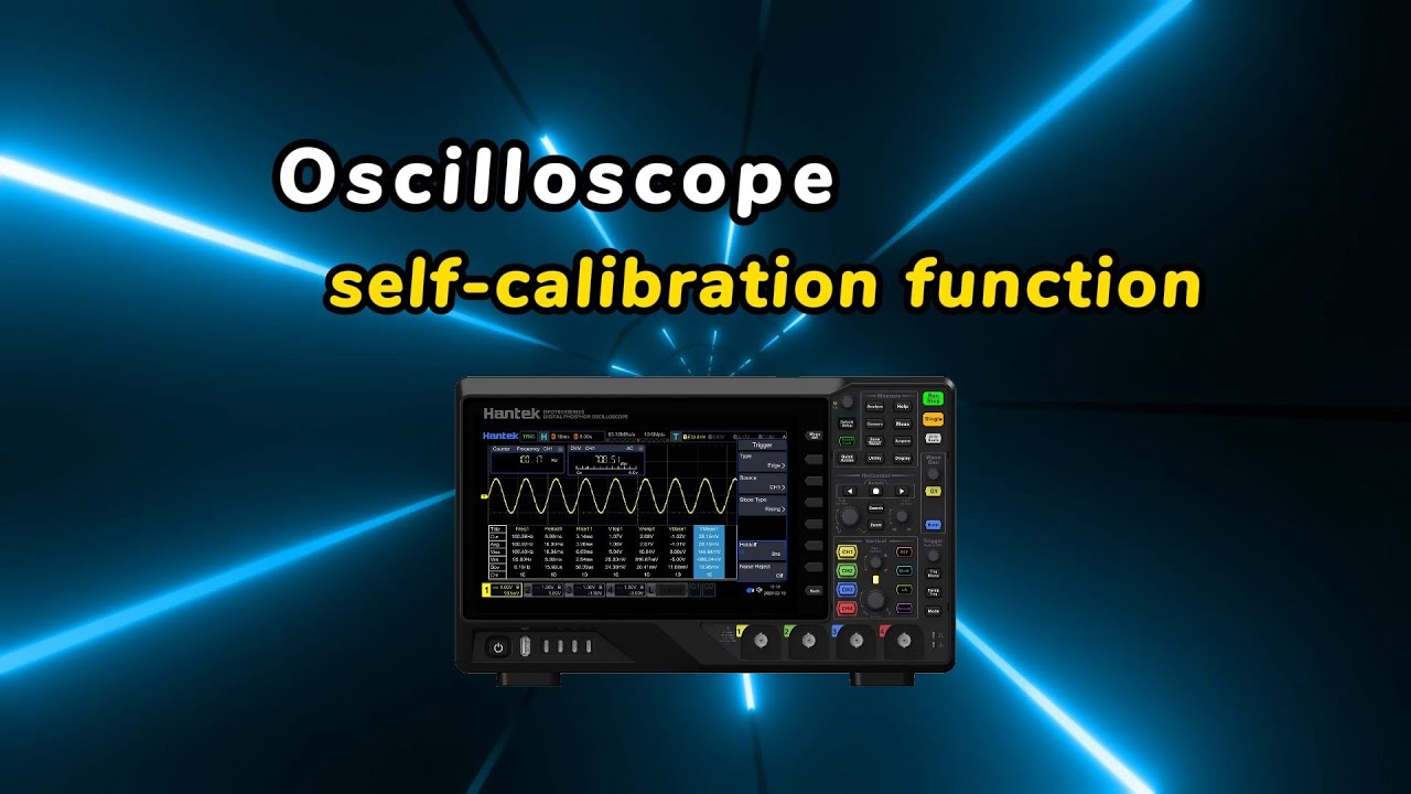Self-calibration of oscilloscope. - YouTube