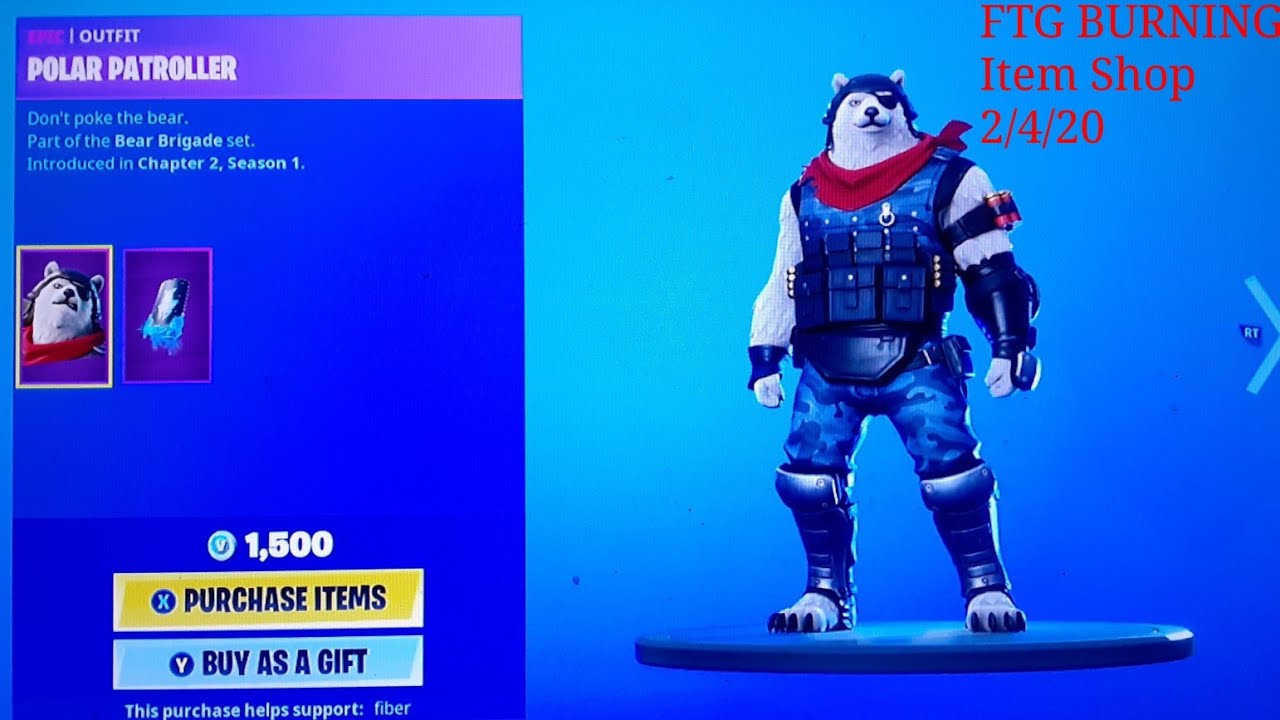 POLAR PATROLLER IS BACK! Fortnite Item Shop 2/4/20 - YouTube