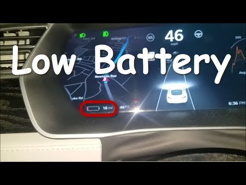 Nick's Tesla - Low Battery Situation - YouTube