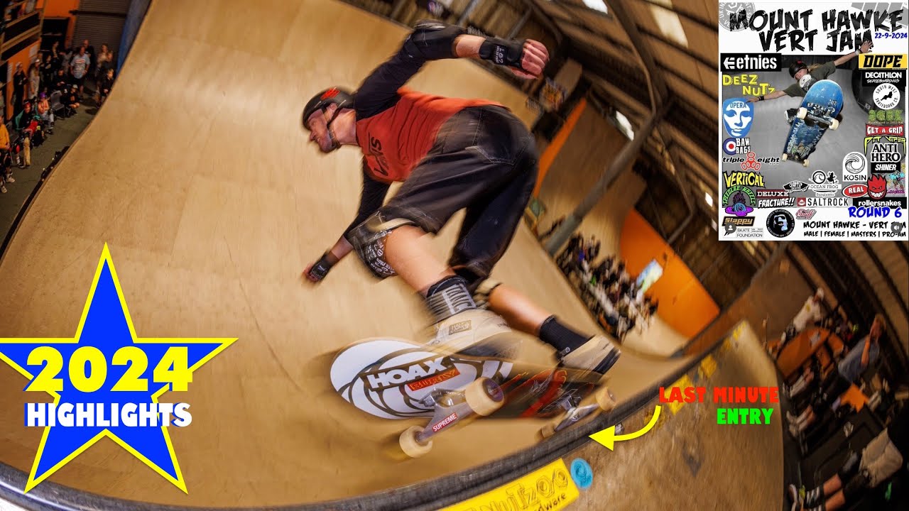 Skateboarding Mayhem: Entering The Mount Hawke Vert Jam #2024 - YouTube