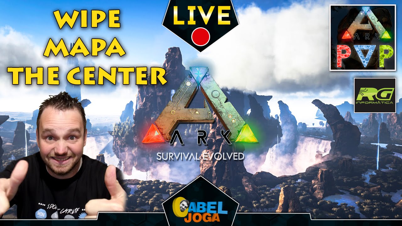 ARK SURVIVAL EVOLVED - TOTAL PVP COM MAPA THE CENTER - LIVE - YouTube