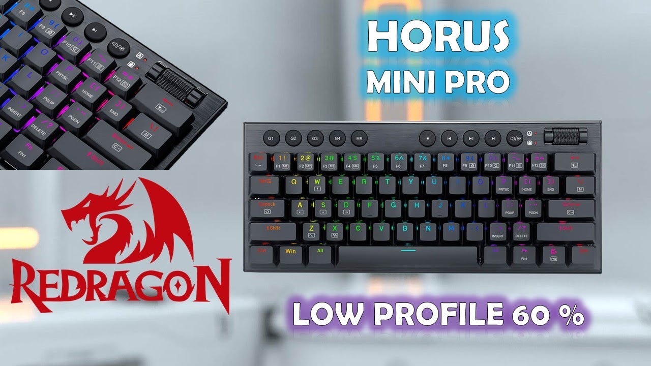 El mejor teclado Gaming Calidad-Precio. Redragon Horus Mini Pro. - YouTube