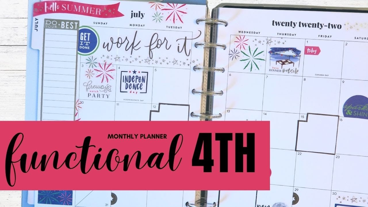 PLAN WITH ME JULY MONTHLY | HAPPY PLANNER | SEASONAL & SILVER ...