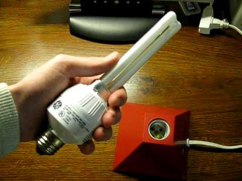 GE 9watt pre-heat PL fluorescent adapter plus bulb - YouTube