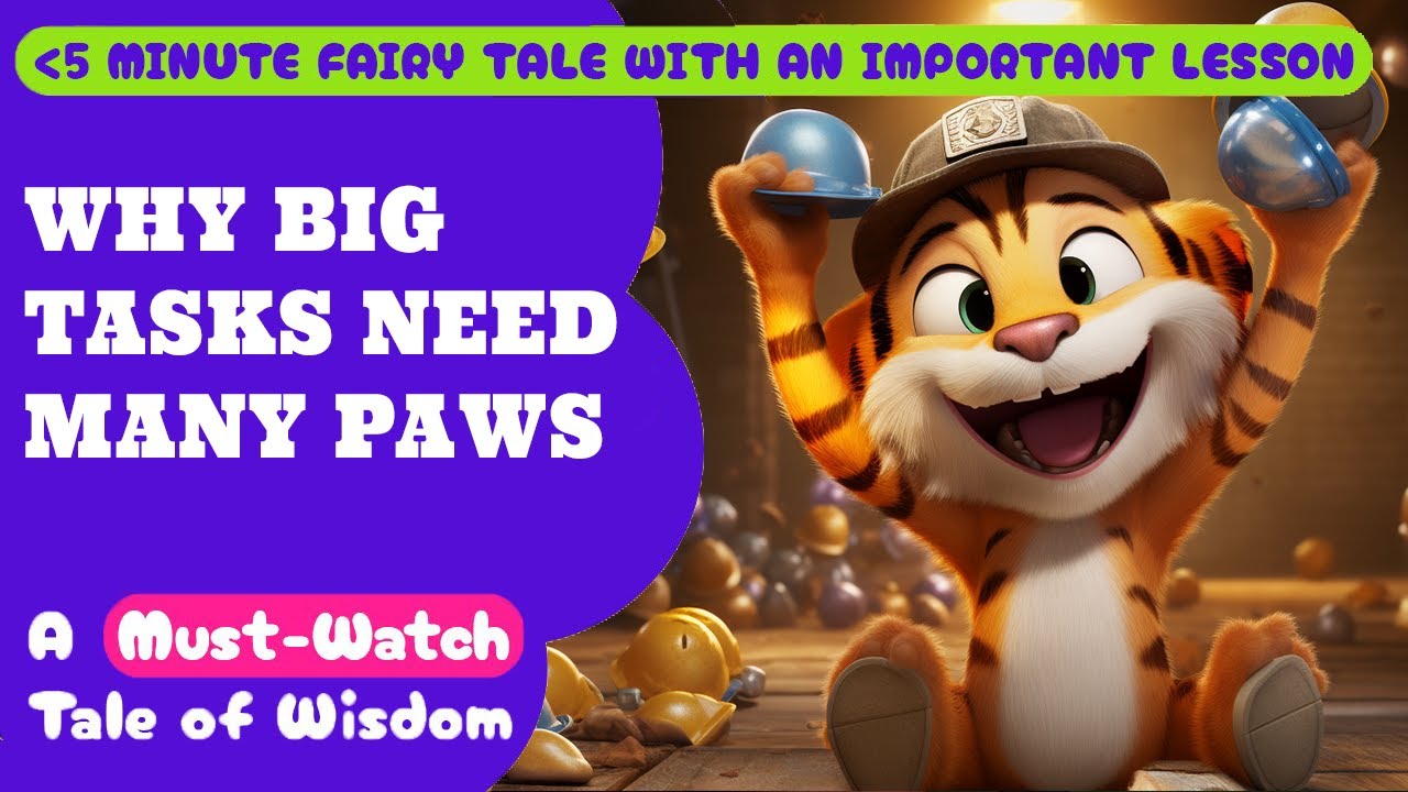 The Tiger and the Teamwork Triumph | Fairy Tale For Kids | Auntie Karen ...