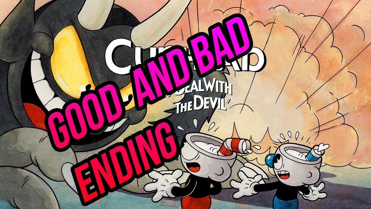 CUPHEAD - WALKTHROUGH - GOOD AND BAD ENDING - YouTube