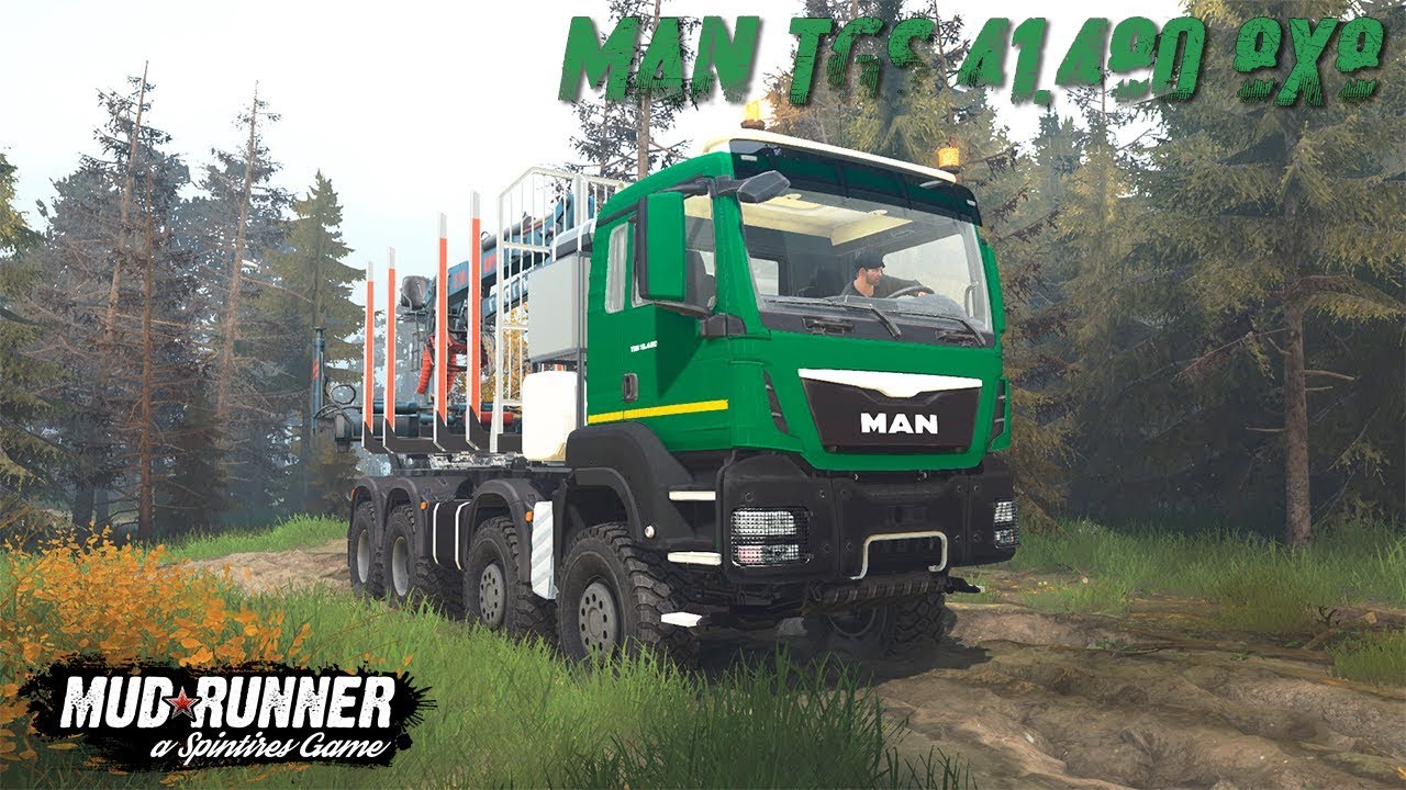 MudRunner - MAN TGS 41.480 8x8 - YouTube