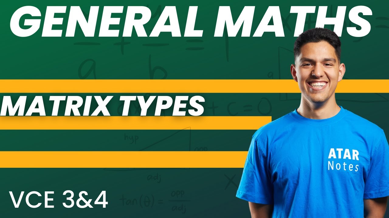 Matrix Types | VCE General Maths 3&4 - YouTube