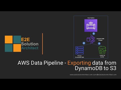 AWS Data Pipeline - Exporting data from DynamoDB to S3 - YouTube