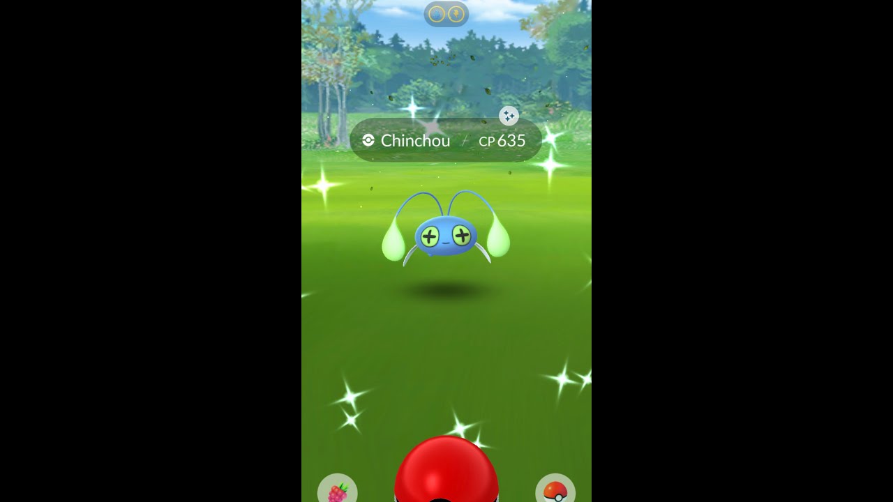 Wild Shiny Chinchou (Pokemon Go) - YouTube