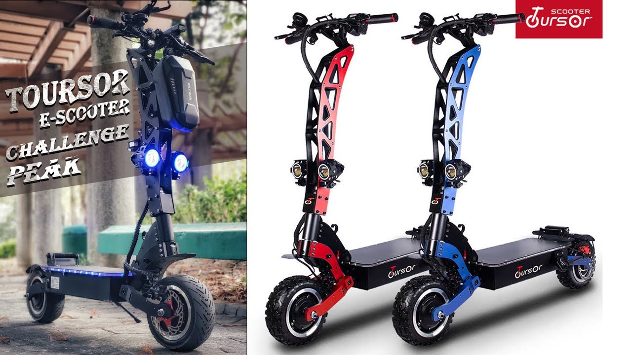 TOURSOR E8 Pro 7000W e-Scooter with Panasonic 72V 40Ah / Top Speed 120KPH / Travel Range 140 ...