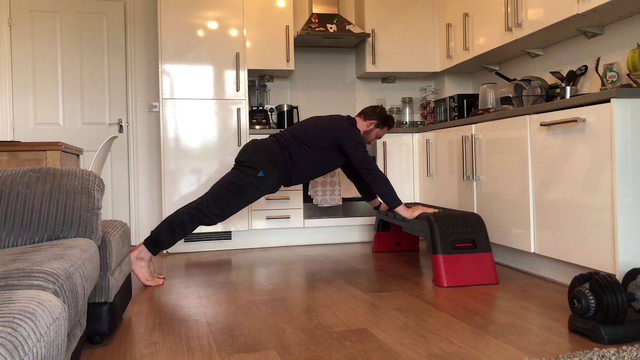 Incline Plank Tricep Extensions - YouTube