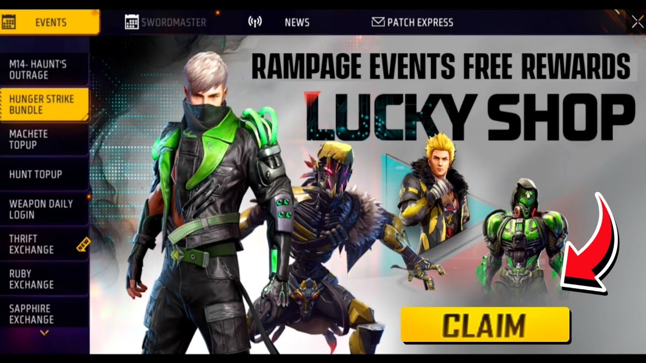 RAMPAGE FINALE EVENT FREE FIRE | FREE FIRE NEW EVENT | FF NEW EVENT ...