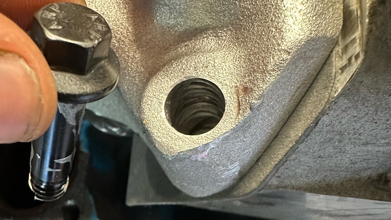 Snapped ARP intake bolt! Engine almost ready to go in - YouTube