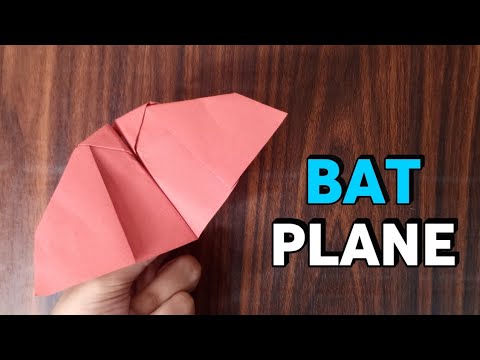 How to make a Paper Plane that flies like a Bat | Origami Bat Airplane ...