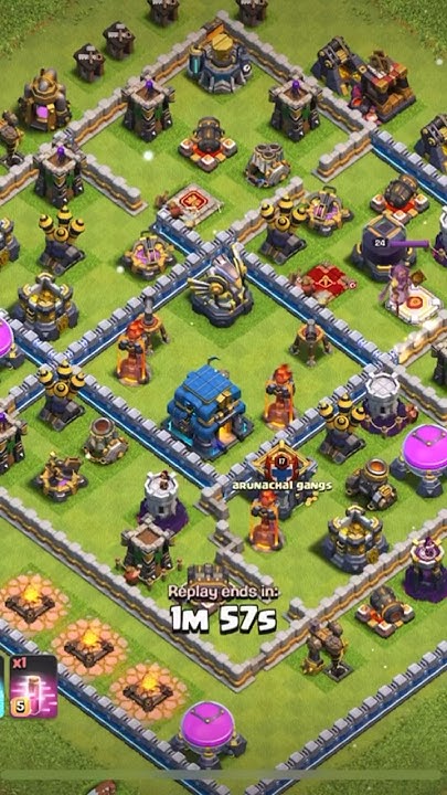 TH12 War Attack Electro Dragons & Balloon / Clash of Clans - YouTube