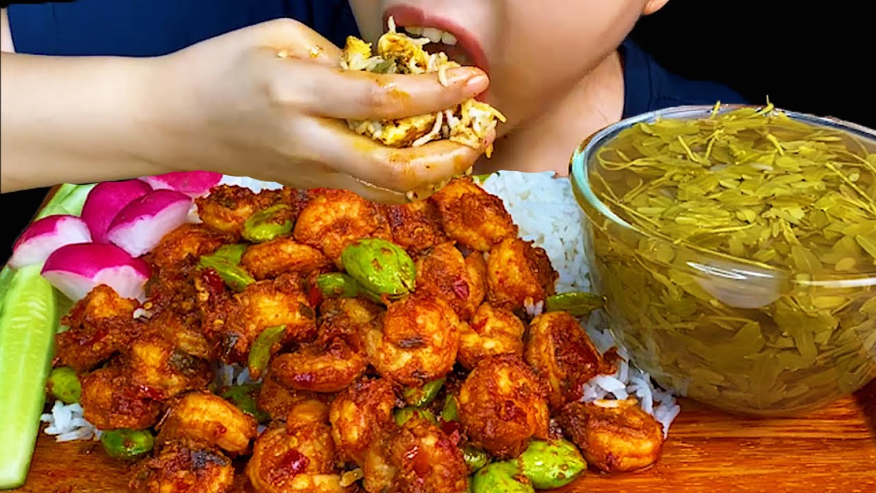 Spicy Shrimp With Stink Bean ( PETAI ) Curry & Tamarind Leaves Sauce ...