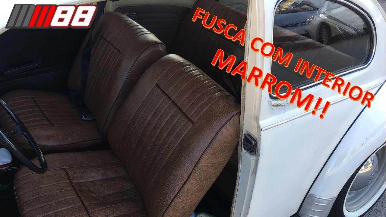 FUSCA COM INTERIOR MARROM - FUSCA BOLA DE NEVE 72 - YouTube