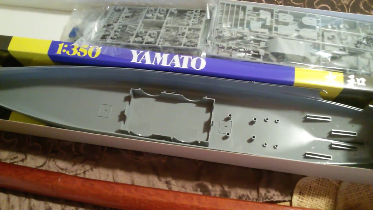 Tamiya Japanese Battleship Yamato 1:350 大和 78030 Unboxing - YouTube