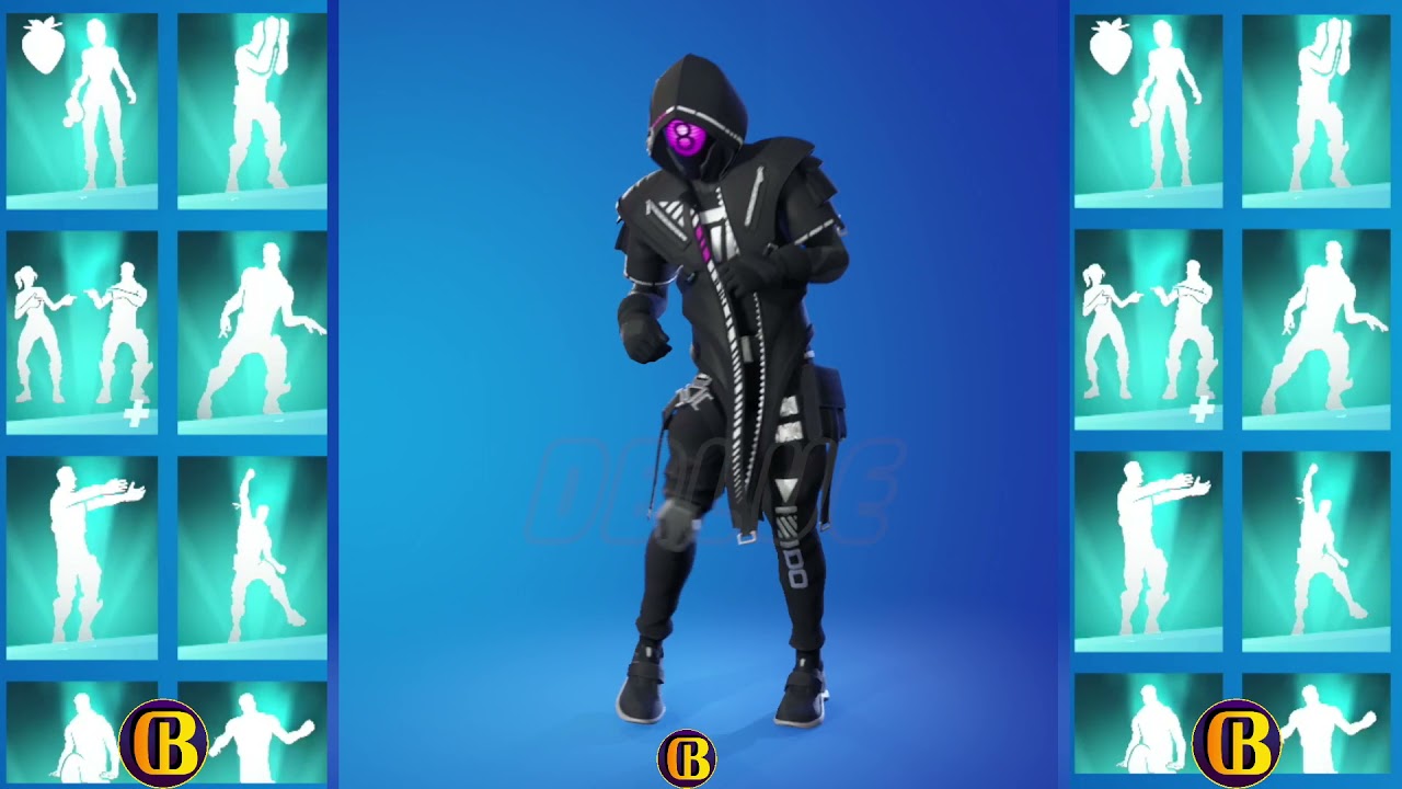 Fortnite Crz 8 Skin Showcase With Icon Series Dances And Emotes