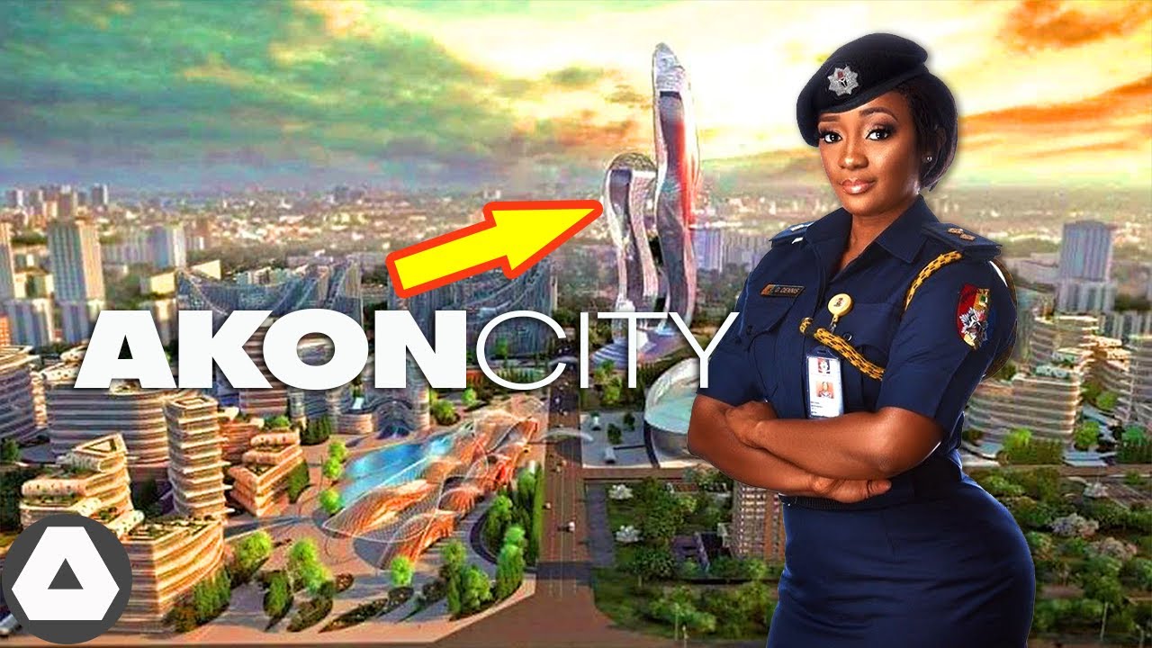 AKON CITY - Worlds First Futuristic City in Africa - YouTube