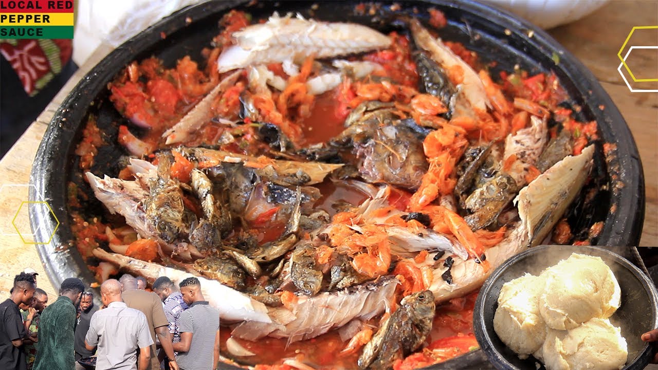 Let's Make The Most Delicious Sauce In Ghana. Ghanaian Local Red Pepper ...