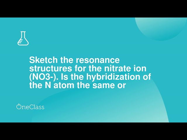 Resonance Structures For No3 Nitrate Ion Youtube