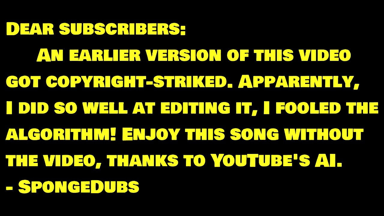 SpongeBob ACTUALLY sings "Sweet Victory" by David Glen Eisley (NO ...