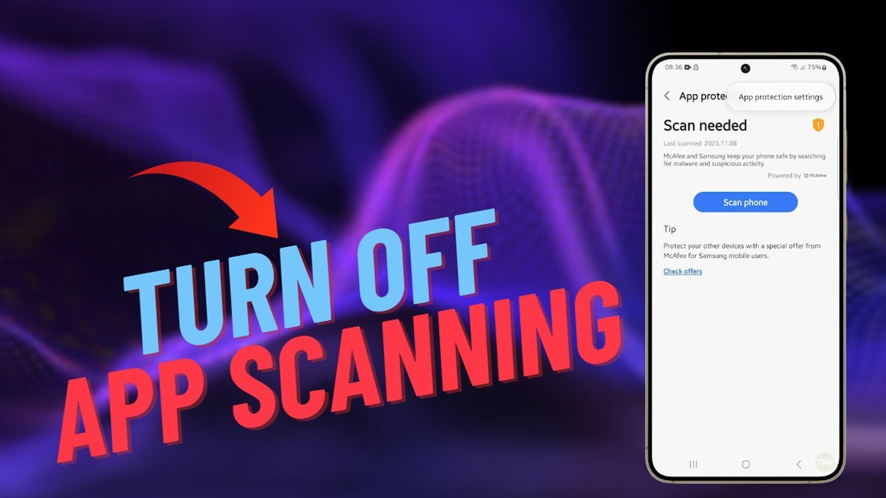 How to Turn On/Off Auto Scan Apps Daily On A Galaxy S24 - YouTube