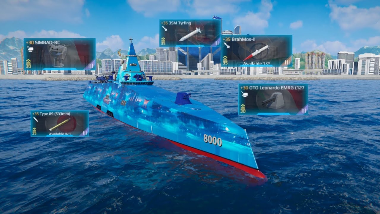 Modern Warships new bundle SPS Smart 8000 game_play - YouTube