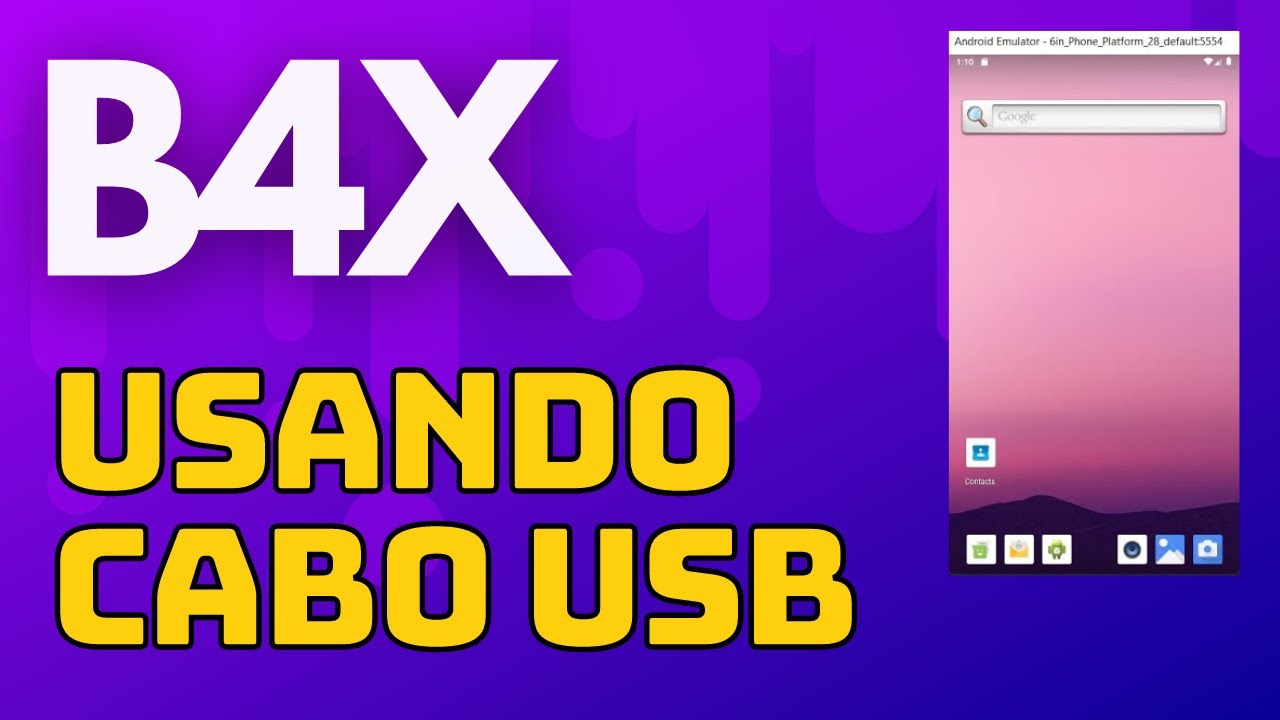 B4X - UTILIZAR CABO USB OU B4A-BRIDGE (B4A) - YouTube