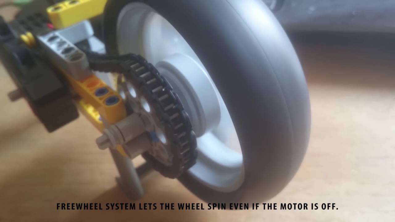 Lego - Free wheel system for bikes - YouTube