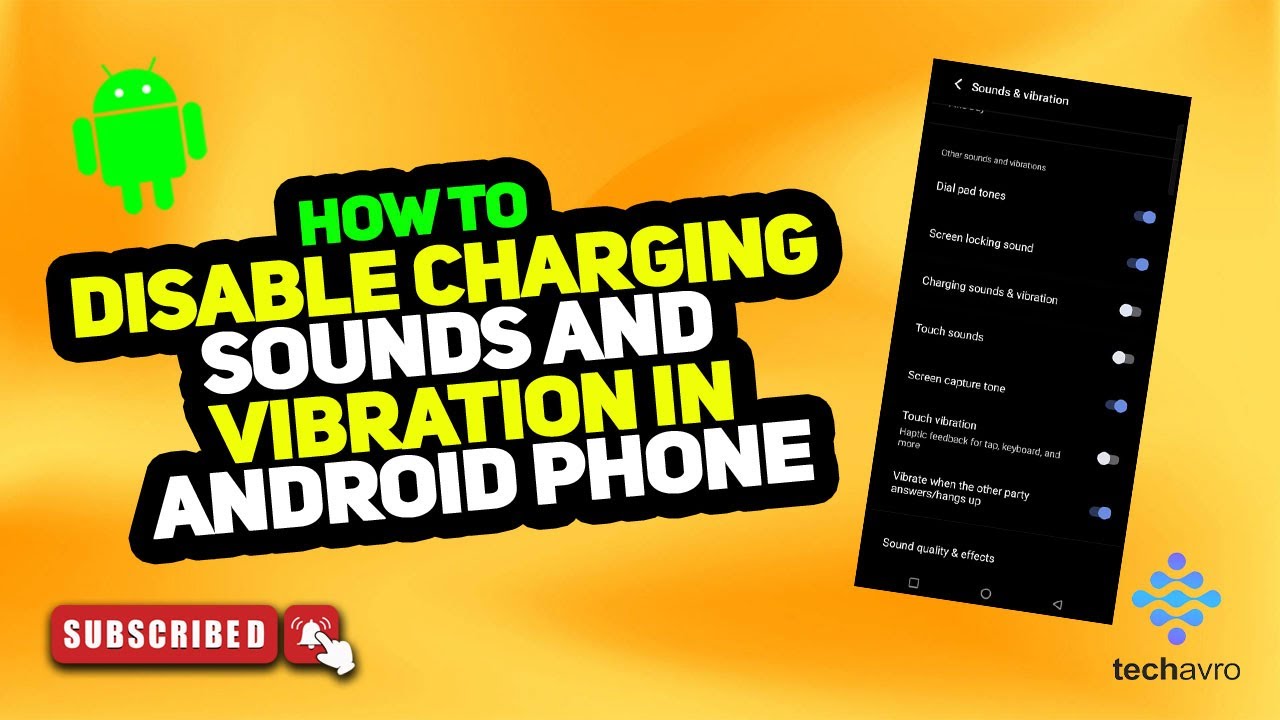 How to Disable Charging Sounds and Vibration in Android Phone 2025 ...