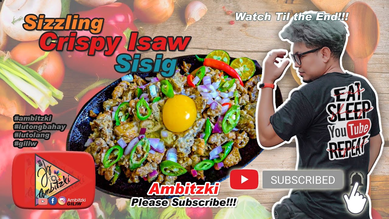 Sizzling Crispy Isaw Sisig - YouTube