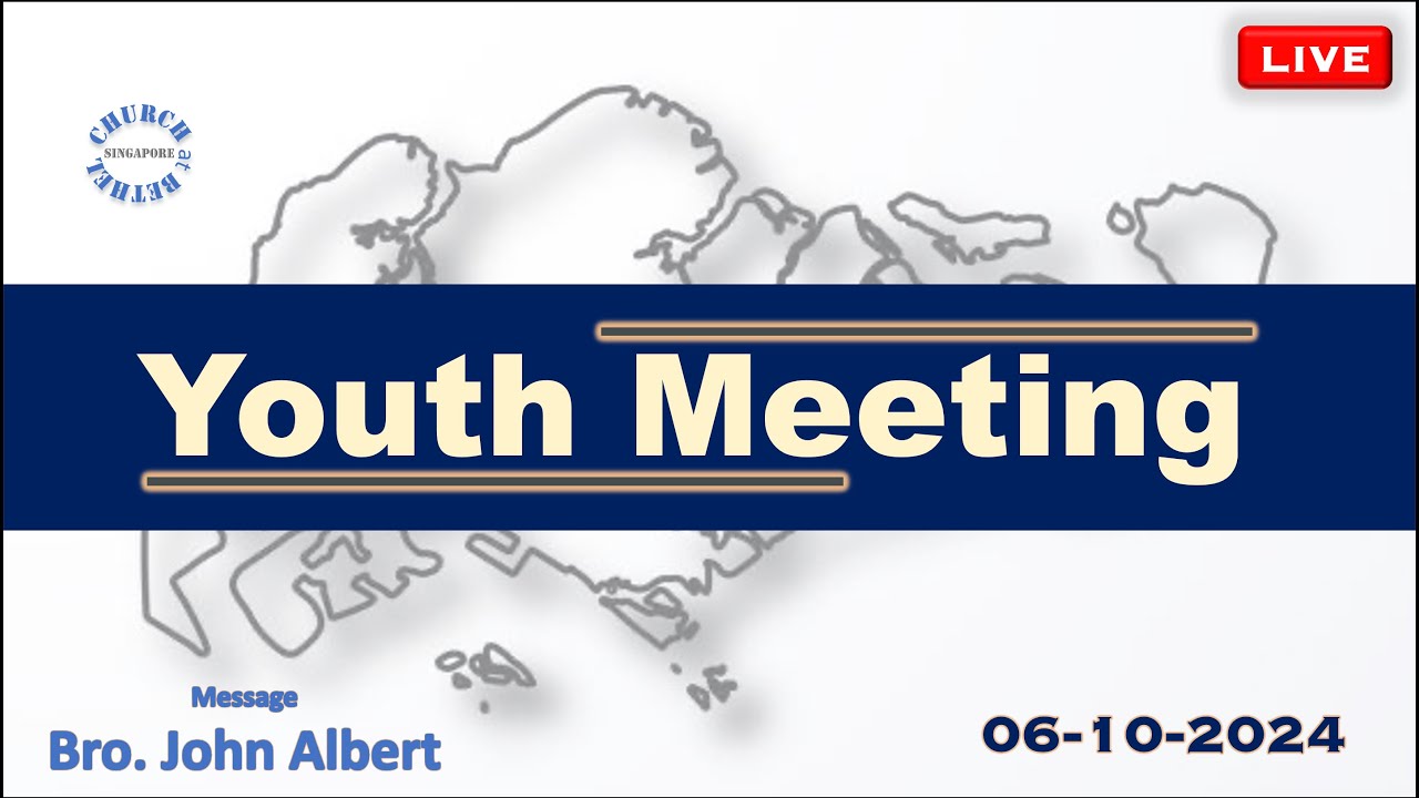 Bro. Johan Albert | Youth Meeting | 6th Oct 2024 - YouTube