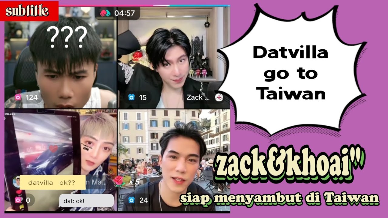 ZACK DAN KHOAI-KHOAI SIAP MENYAMBUT DATVILLA DI TAIWAN - YouTube