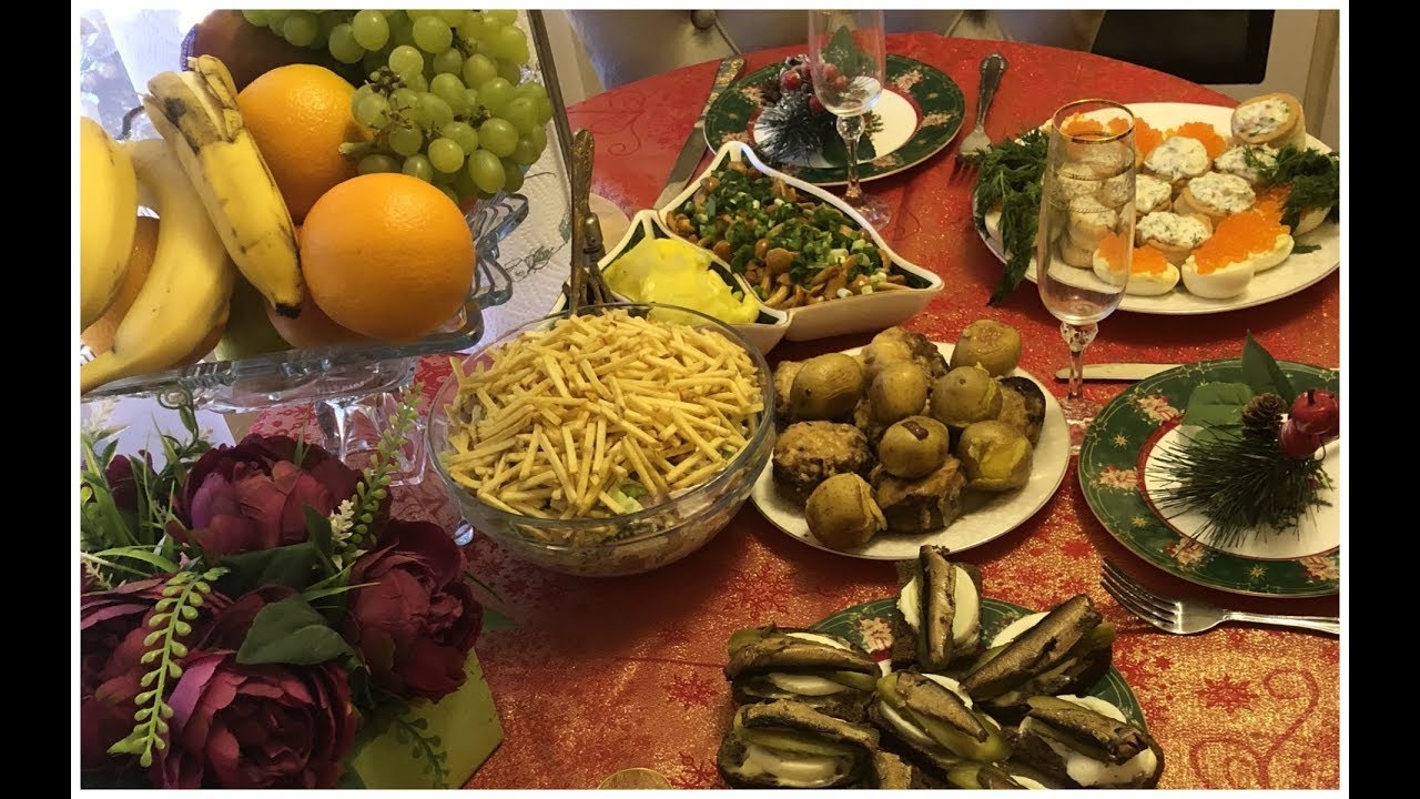 ПРАЗДНИЧНЫЙ СТОЛ/НОВЫЙ ГОД/ - YouTube