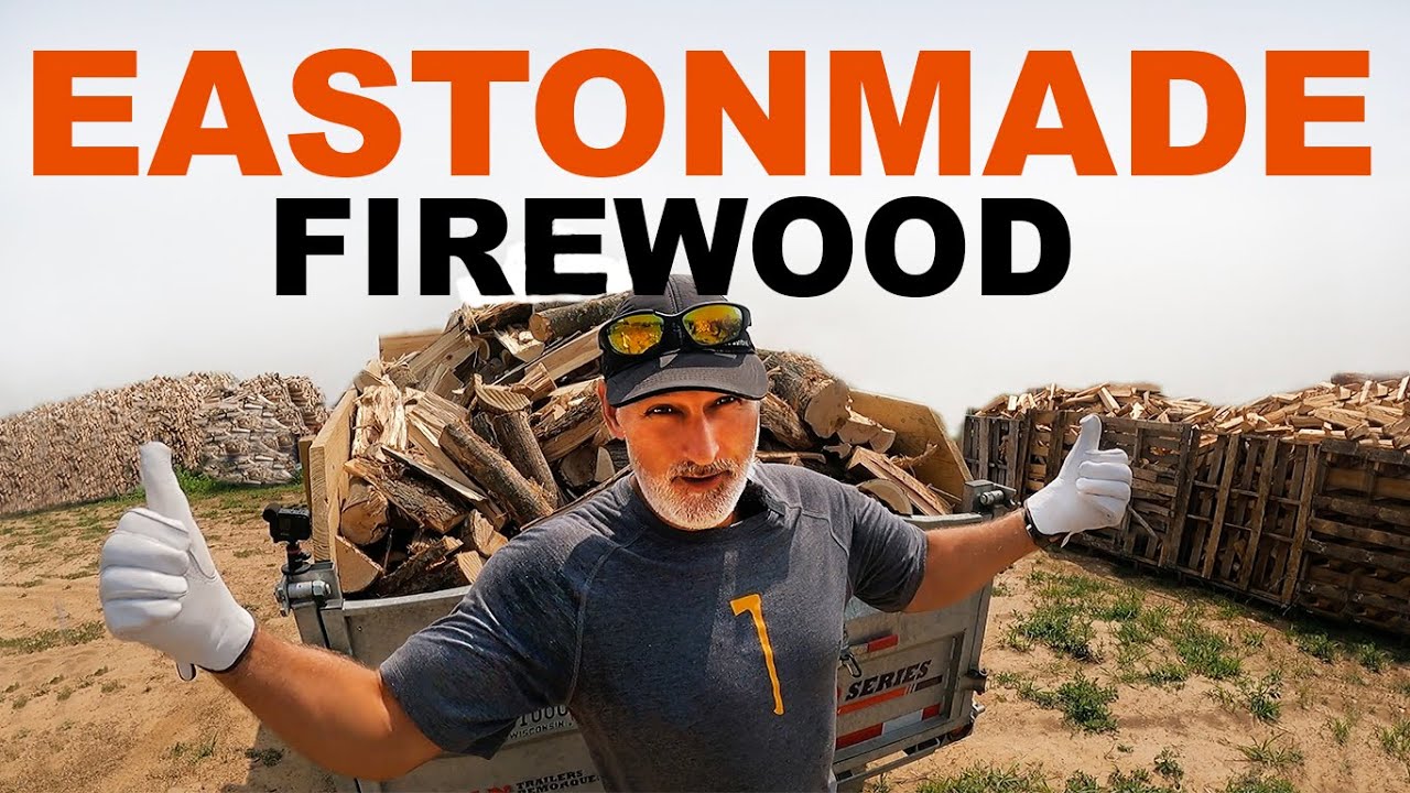 EASTONMADE FIREWOOD PROCESSOR AND WOOD SPLITTER WORKING! - YouTube