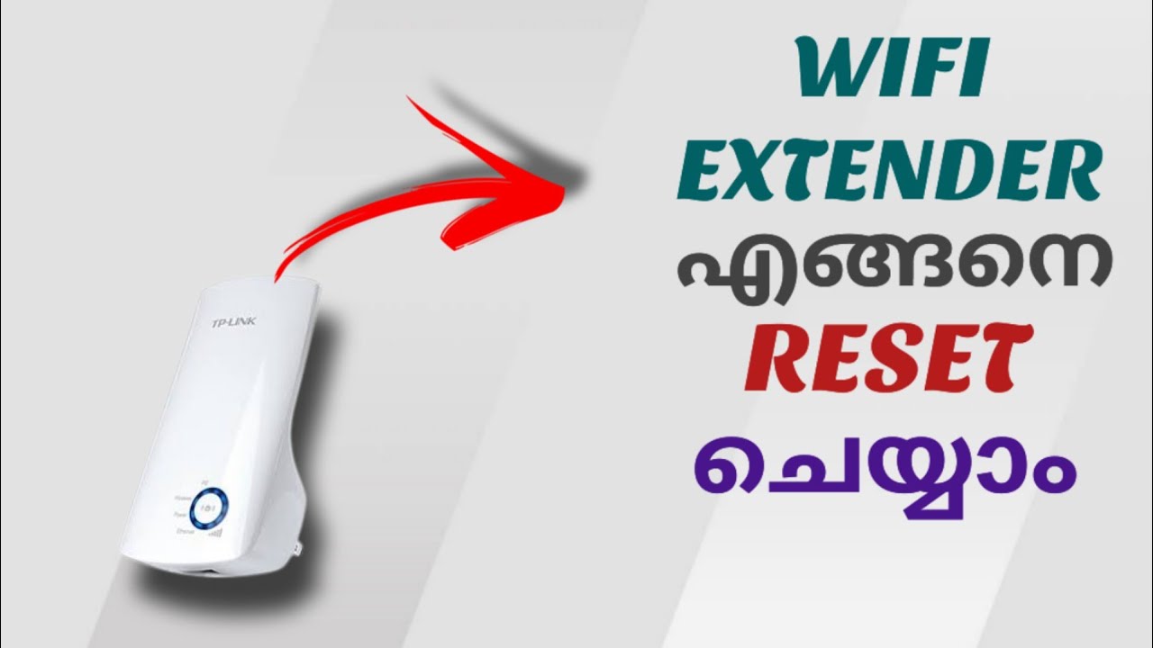 How To Reset Wifi Range Extender | Ft. Tp Link | Malayalam - YouTube