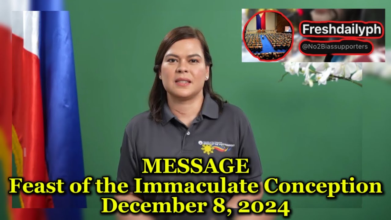 MESSAGE, Feast of the Immaculate Conception December 8, 2024 - YouTube