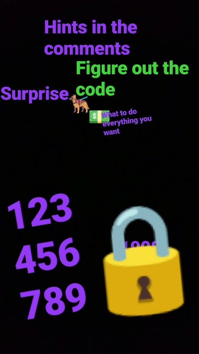 figure out the code - YouTube