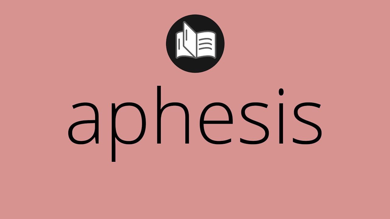 What APHESIS means • Meaning of APHESIS • aphesis MEANING • aphesis ...