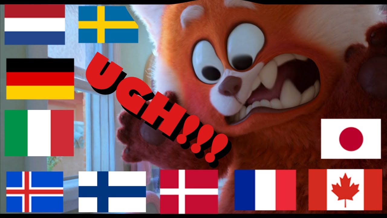 STUCK IN THE TOILET *SCENE* Multilanguage // Turning Red - YouTube