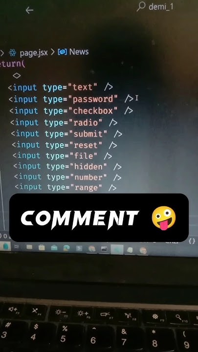 Html Input Types 😊 Developer Reactjs Interview Javascript Shorts Shortsvideo Html Css