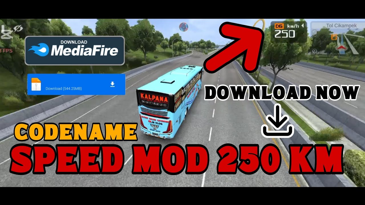 BUSSID 250+ SPEED MOD v.4.4.1 | Speed Mod In Bus Simulator Indonesia ...
