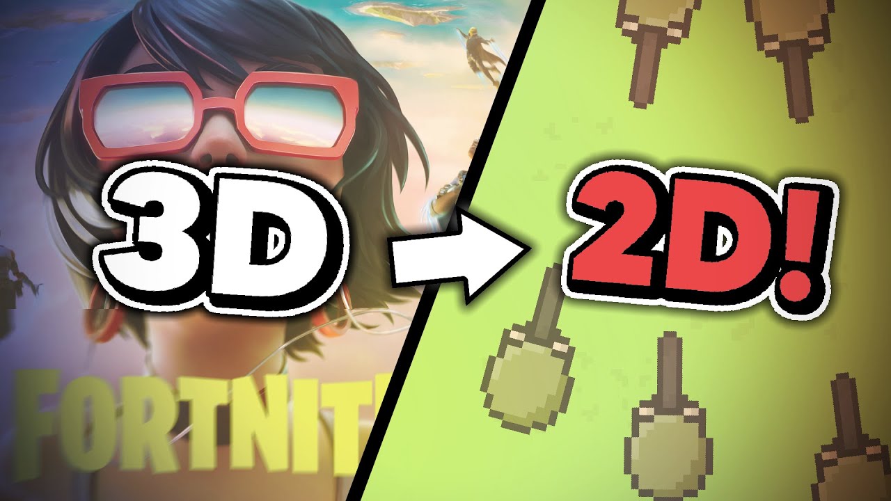 Making Fortnite into a 2D game... (kind of) - YouTube