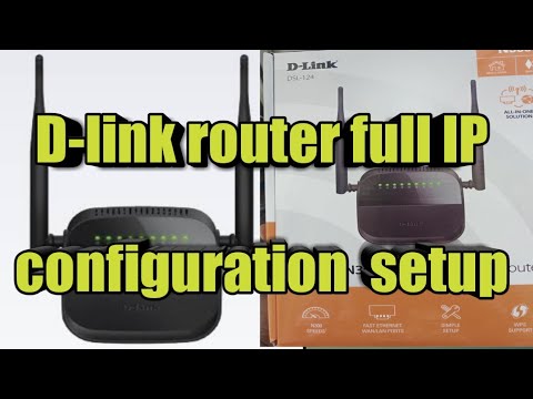 D-link router full IP configuration setup የዲሊንክ ራዉተር ሙሉ ኮንፊገሬሽን - YouTube
